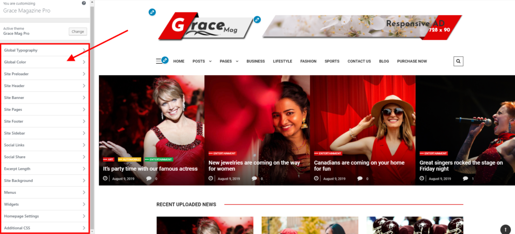 Grace Mag WordPress Theme Documentation - EverestThemes - Best Free ...